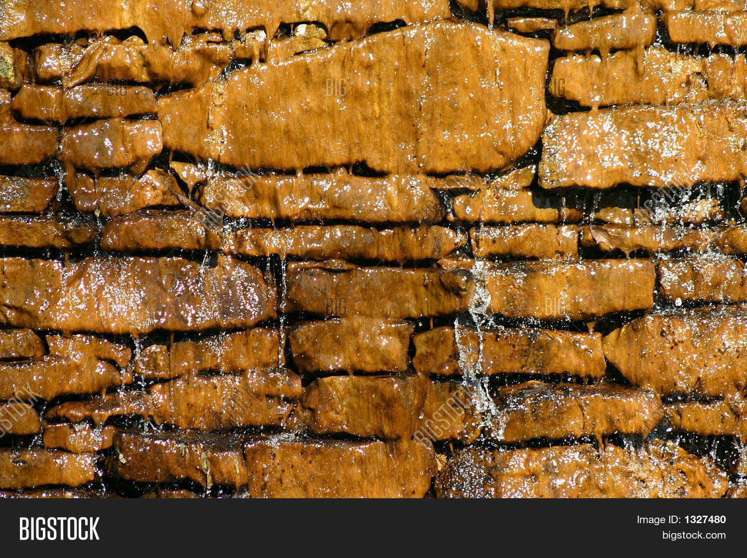 Wet Rock Wall Image & Photo (Free Trial) | Bigstock