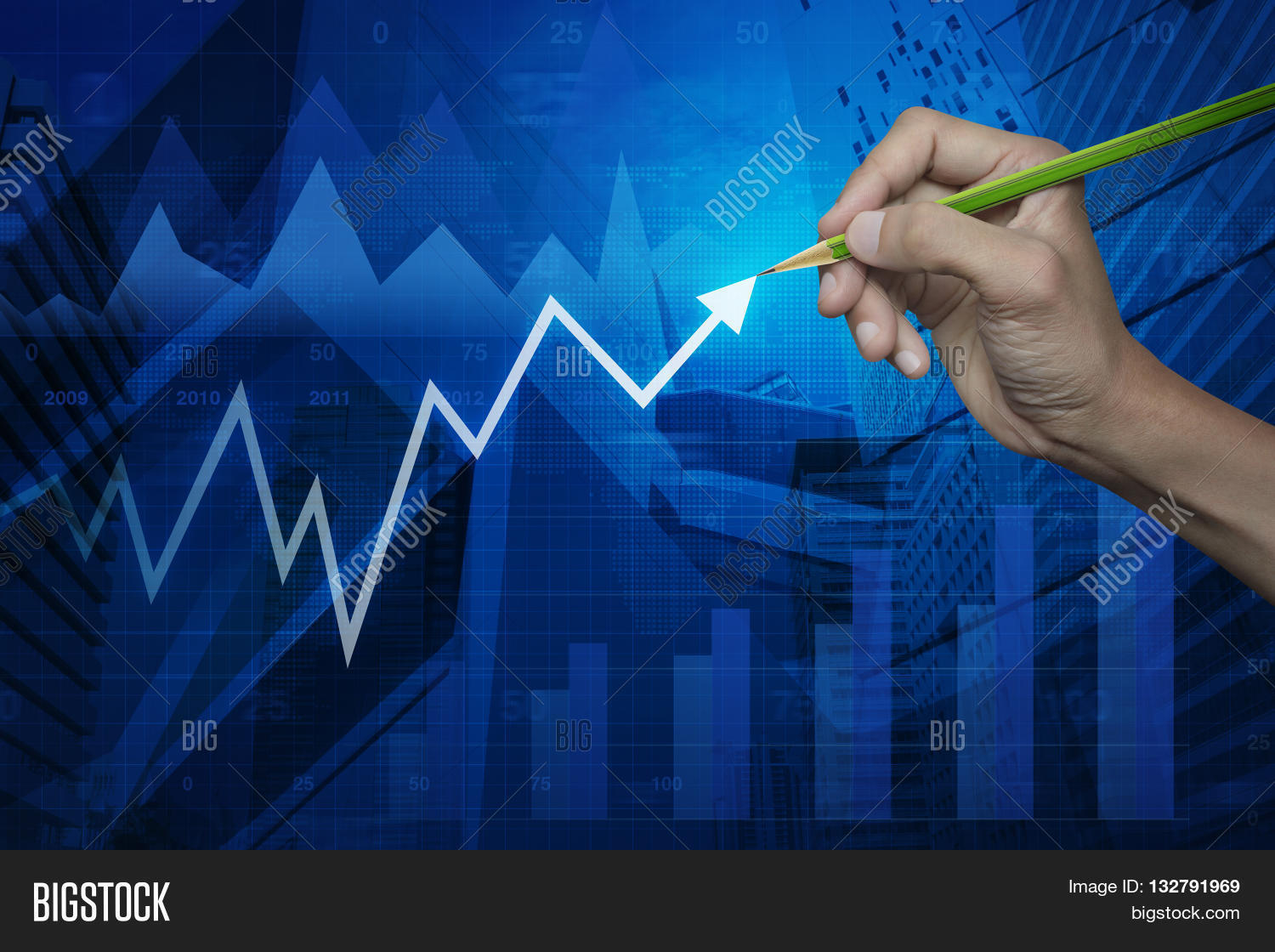 Hand Pointing Pencil Image & Photo (Free Trial) | Bigstock