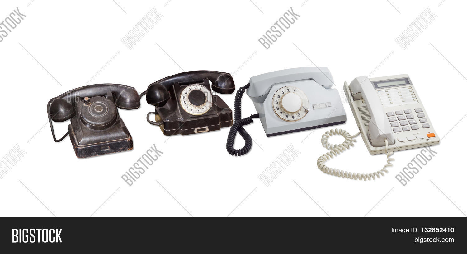 Old Telephone Set Image & Photo (Free Trial) | Bigstock