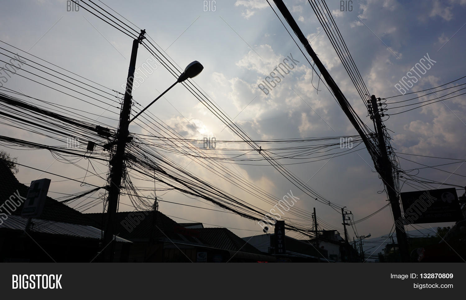 Power Lines Asian Image & Photo (Free Trial) | Bigstock