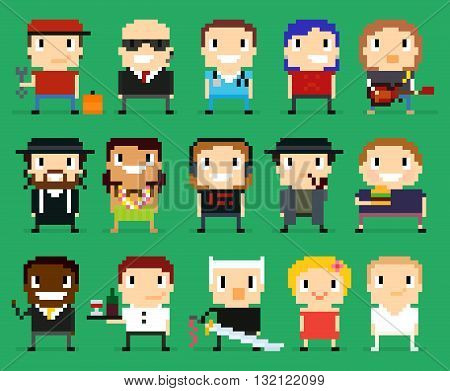 Different Pixel Art Vector & Photo (Free Trial) | Bigstock