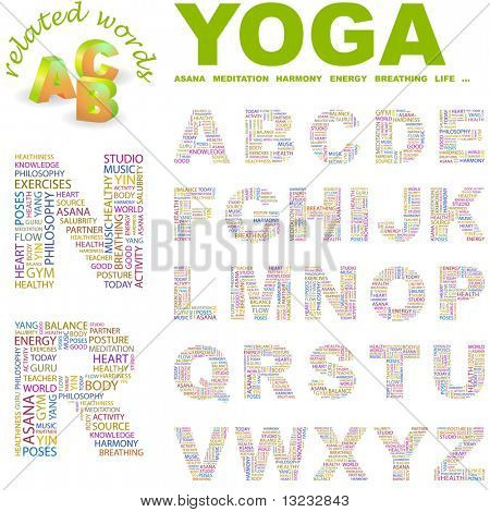 YOGA. Vector Letter Vector & Photo (Free Trial) | Bigstock