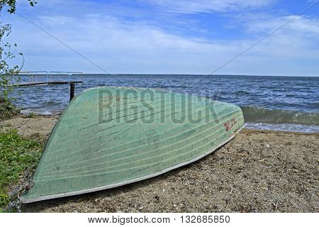 Inverted Boat On Shore Image & Photo (Free Trial) | Bigstock