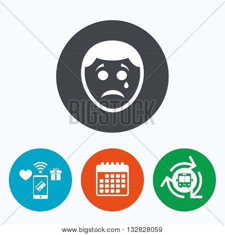 Sad Face Tear Sign Vector & Photo (Free Trial) | Bigstock