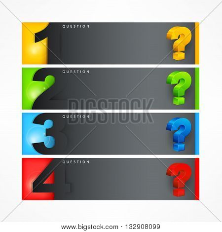 Question Mark Color Vector & Photo (Free Trial) | Bigstock