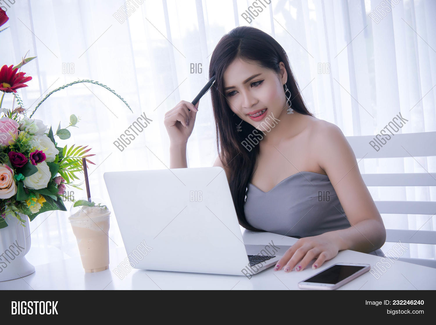 Smart Girl's Working Image & Photo (Free Trial) | Bigstock
