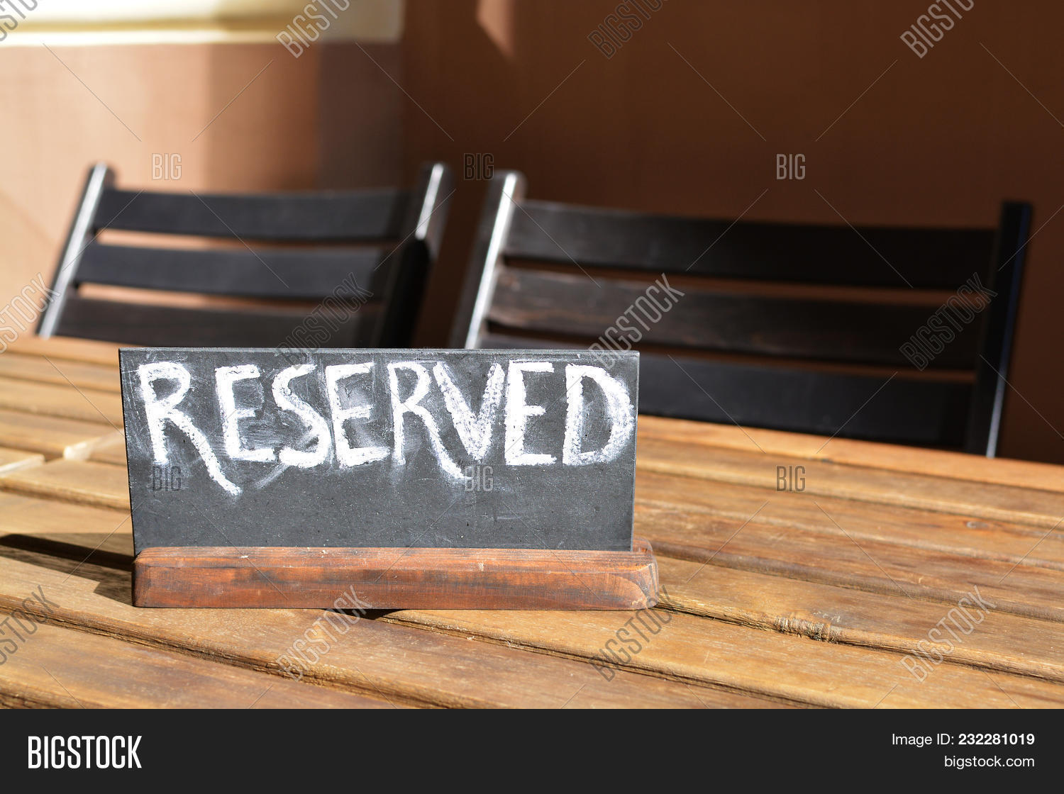 Reserved Table. Image & Photo (Free Trial) | Bigstock