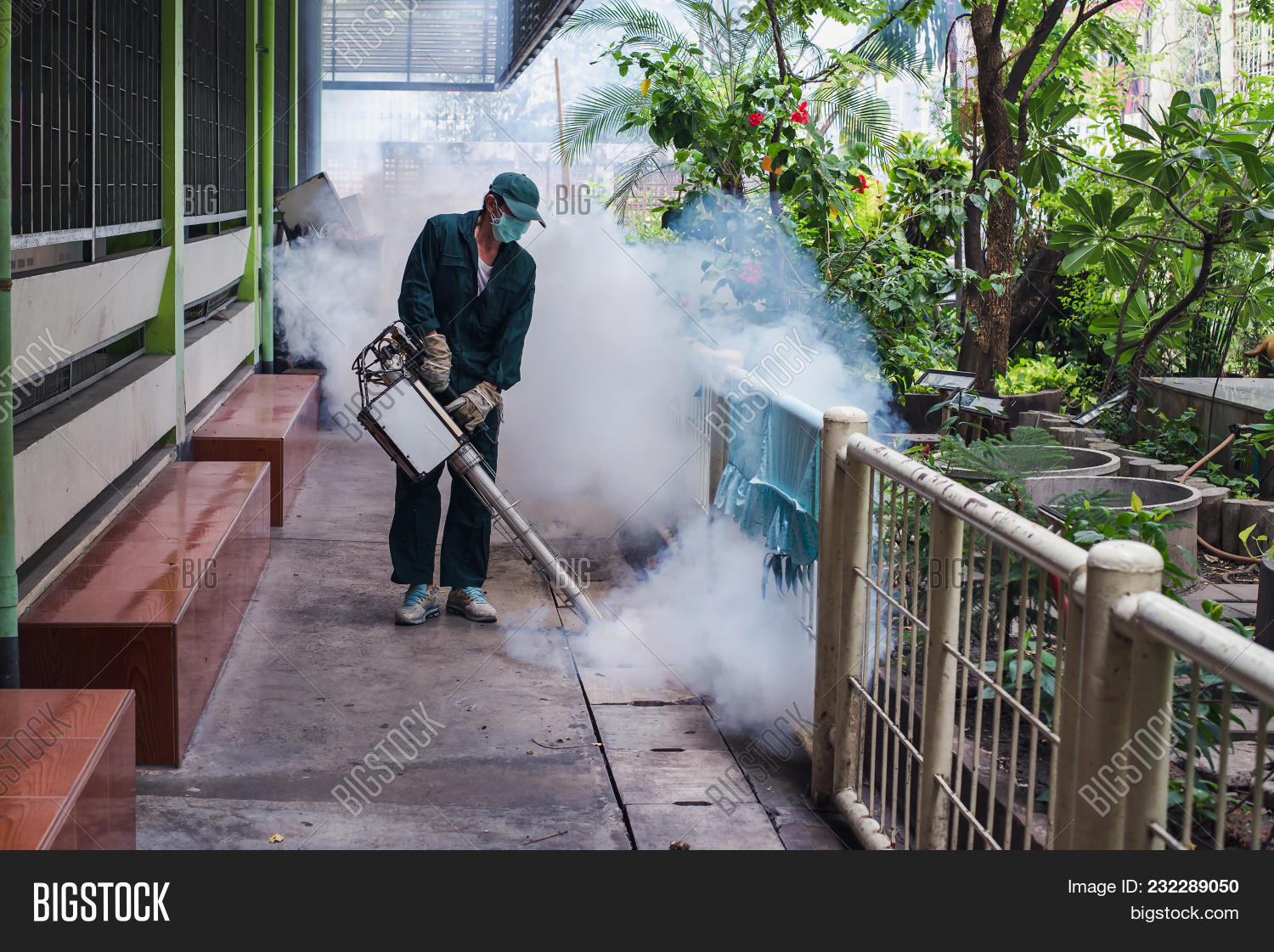 Man Work Fogging Image & Photo (Free Trial) | Bigstock