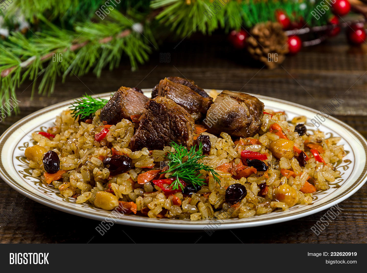 Uzbek National Pilaf Image & Photo (Free Trial) | Bigstock