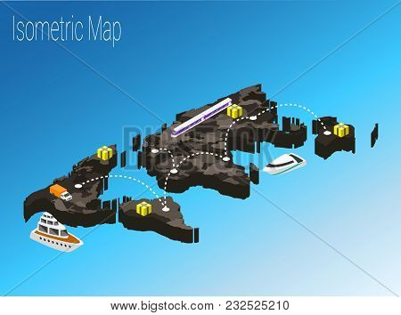 Map World Isometric Vector & Photo (Free Trial) | Bigstock