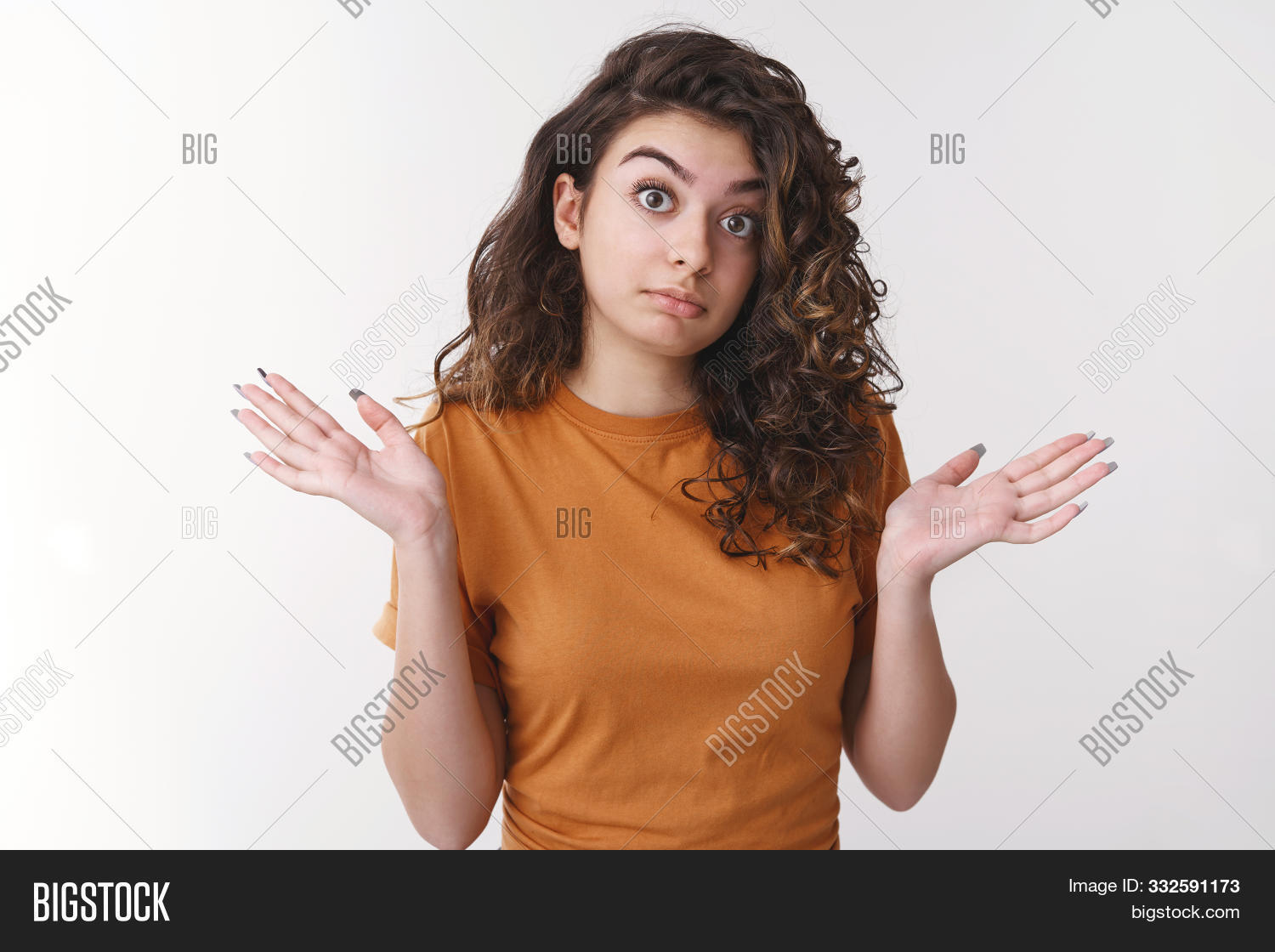 Woman Shrugging Image & Photo (Free Trial) | Bigstock