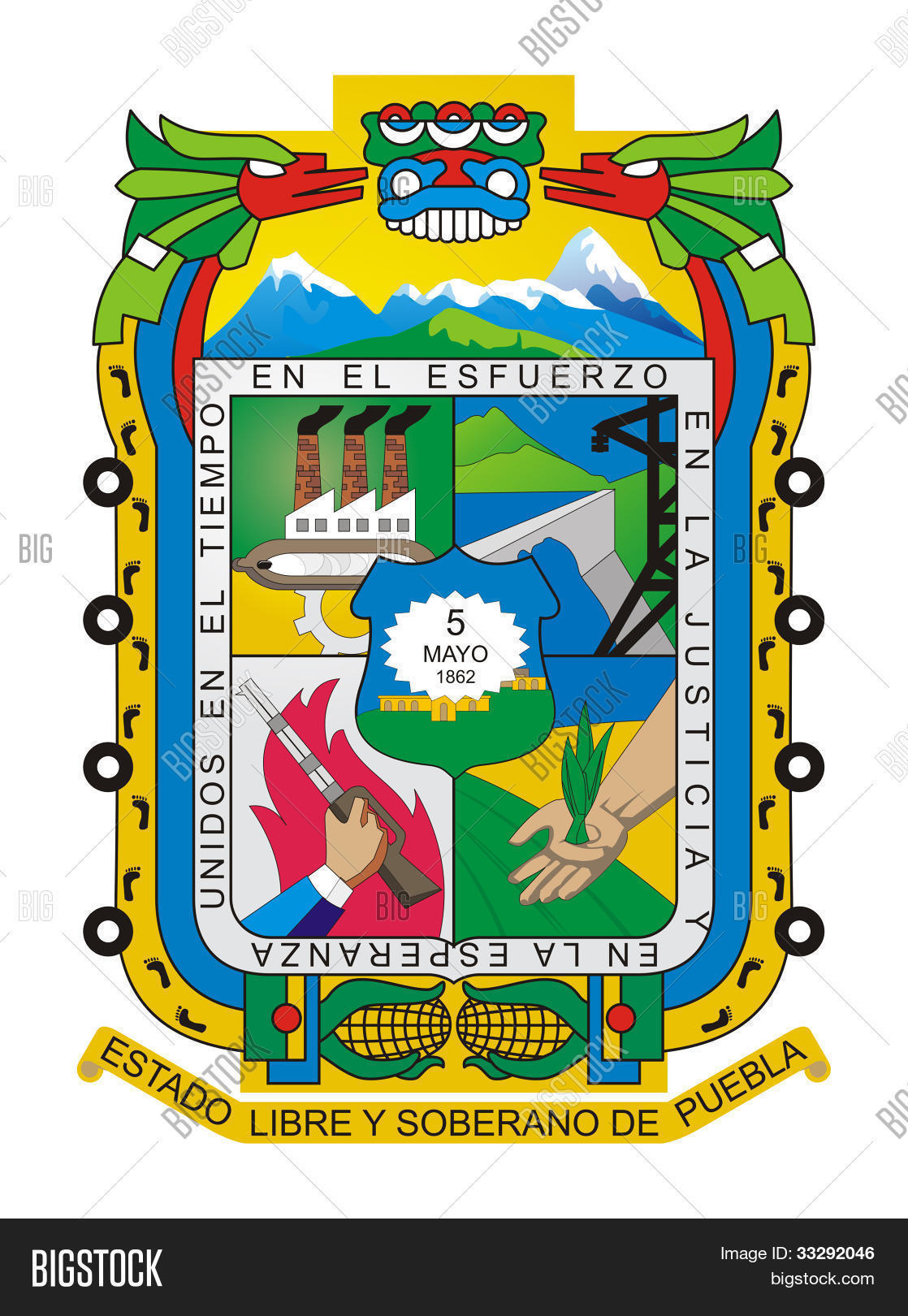Imagen y foto Escudo Del Estado (prueba gratis) | Bigstock