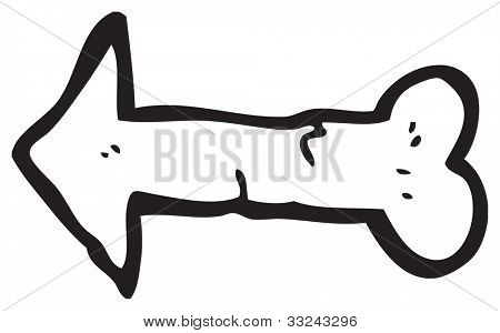 Cartoon Arrow Bone Image & Photo (Free Trial) | Bigstock