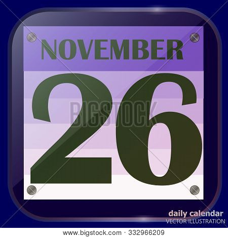 November 26 Icon. Vector & Photo (Free Trial) | Bigstock