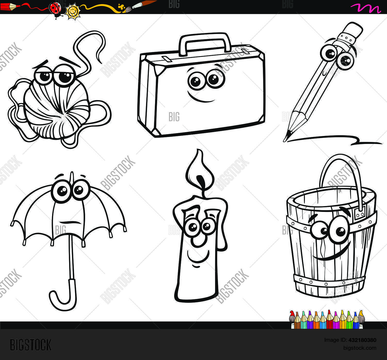 Black White Cartoon Vector & Photo (Free Trial) | Bigstock