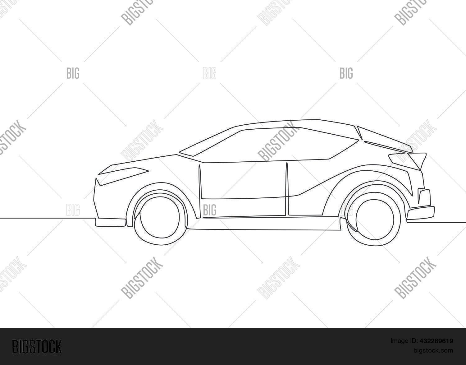 Continuous Line Vector & Photo (Free Trial) | Bigstock