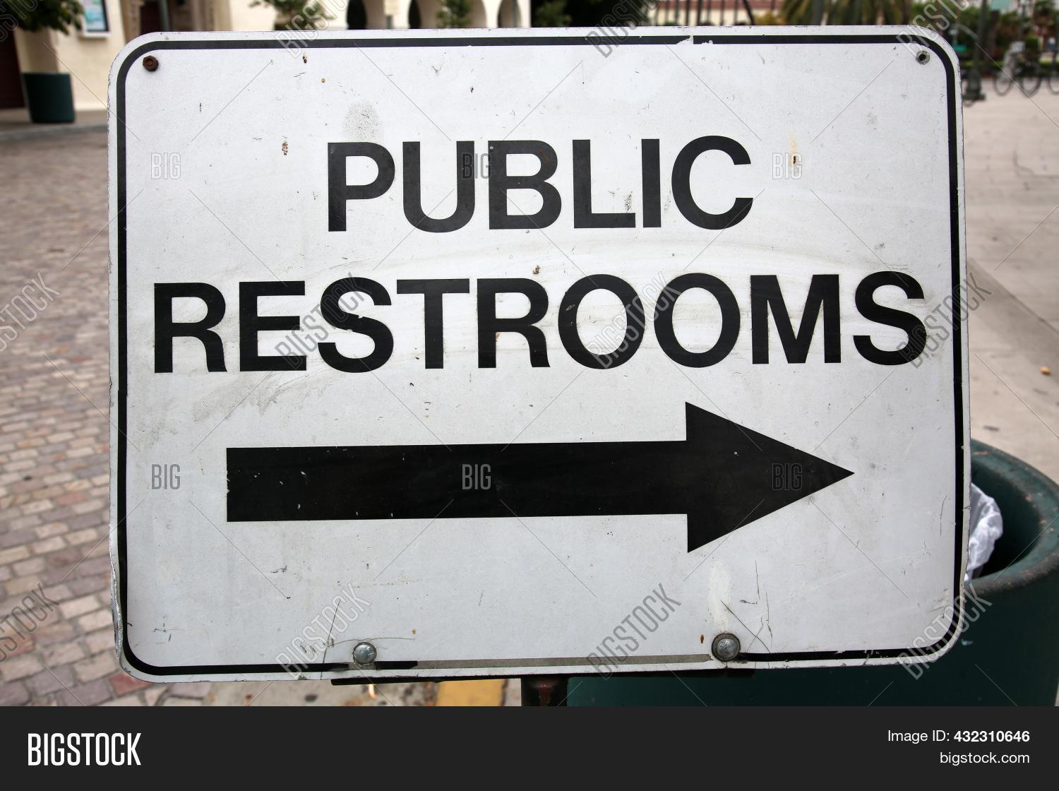 Sign. Public Restrooms Image & Photo (Free Trial) | Bigstock