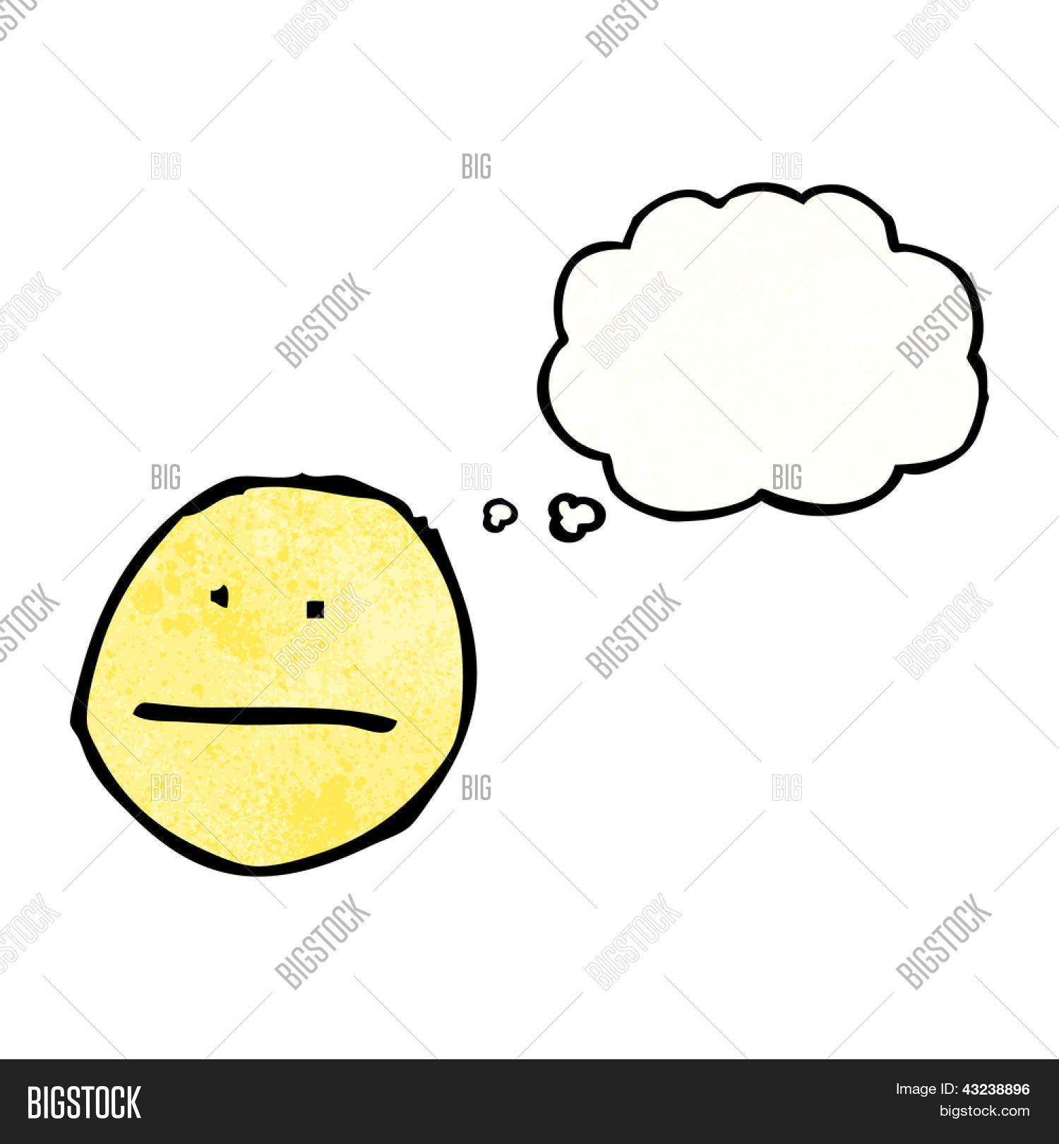 Cartoon Thinking Face Image & Photo (Free Trial) | Bigstock