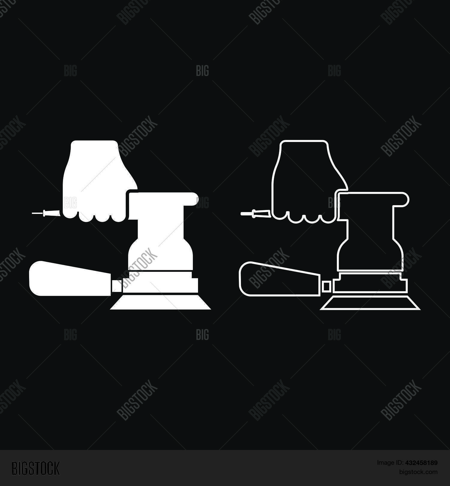 Sander Hand Holding Vector & Photo (Free Trial) | Bigstock