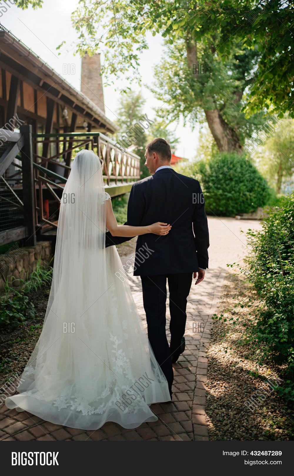 Rear View. Bride Groom Image & Photo (Free Trial) | Bigstock