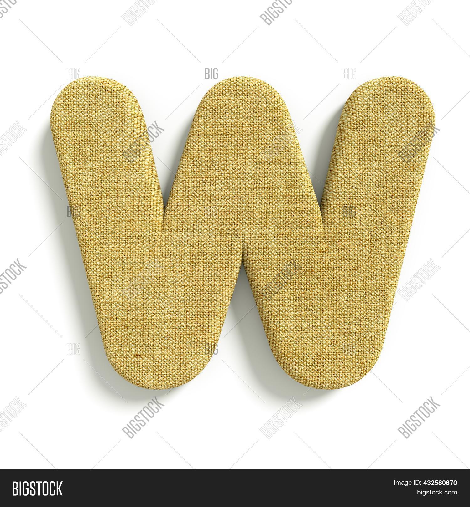 Hessian Letter W - Image & Photo (Free Trial) | Bigstock