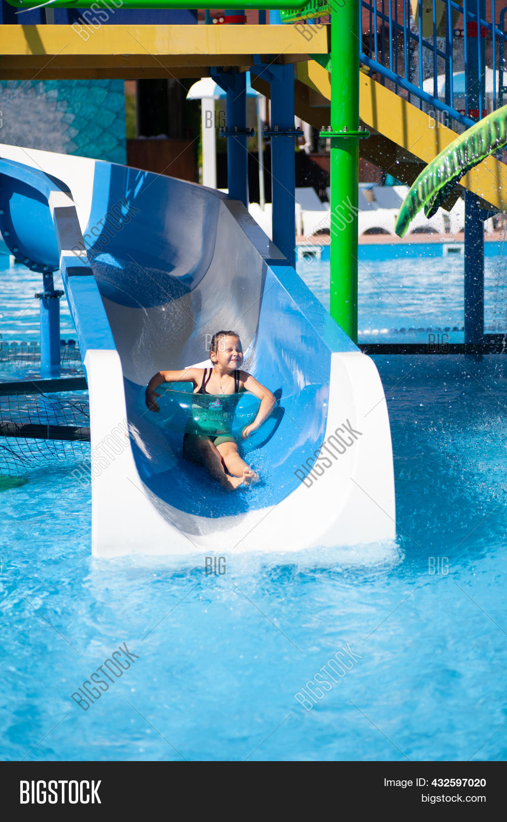 Cute Girl Riding Water Image & Photo (Free Trial) | Bigstock