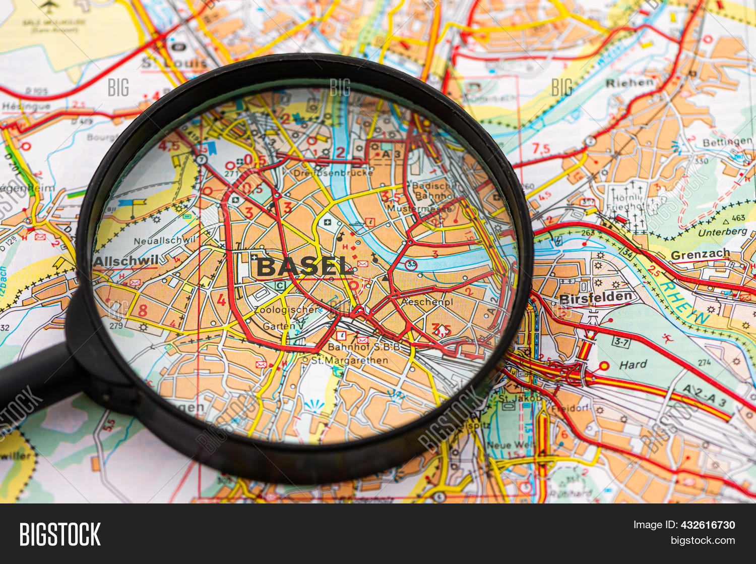 Map Basel Switzerland Image & Photo (Free Trial) | Bigstock