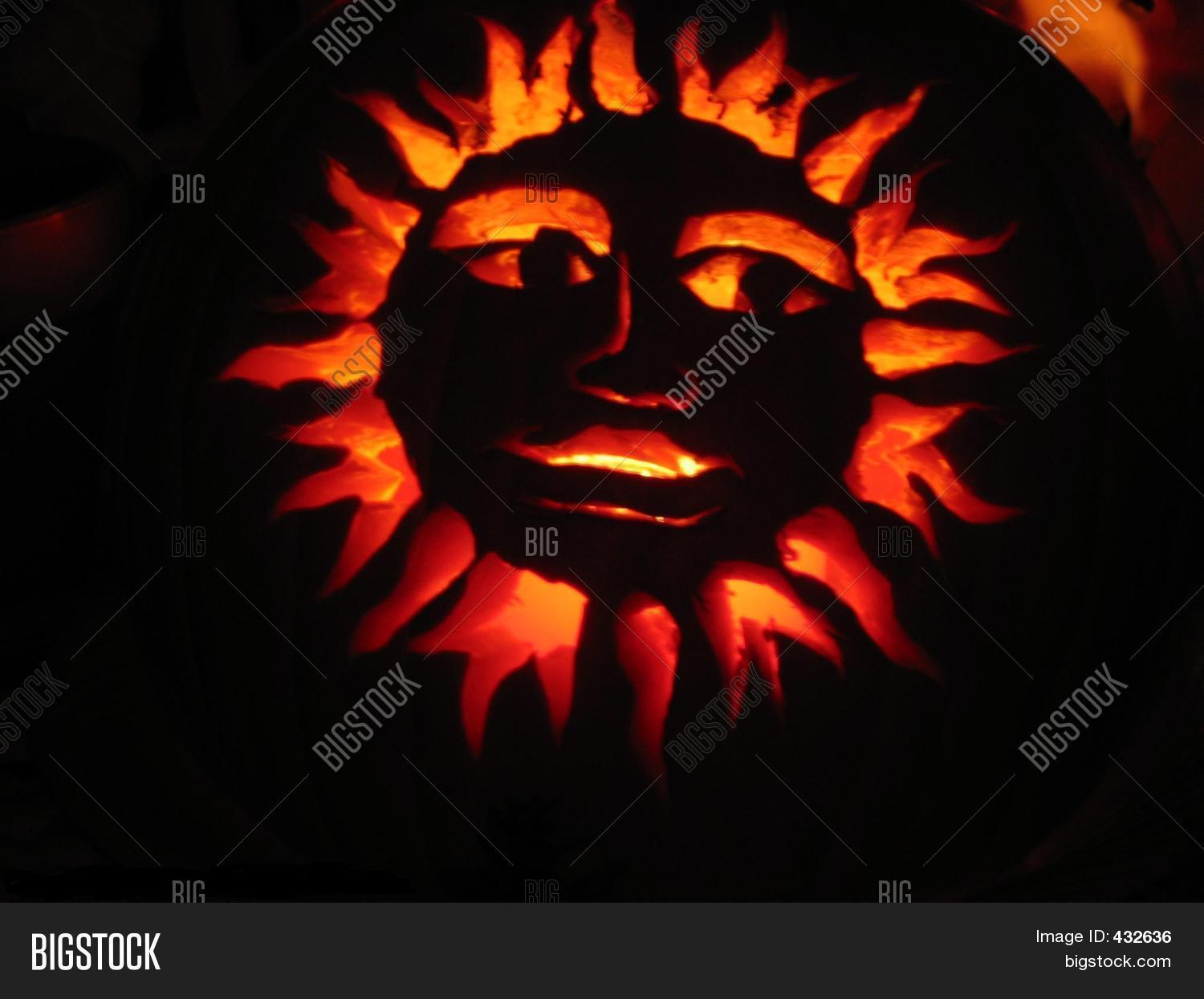 Aztec Sun Pumpkin Image & Photo (Free Trial) | Bigstock
