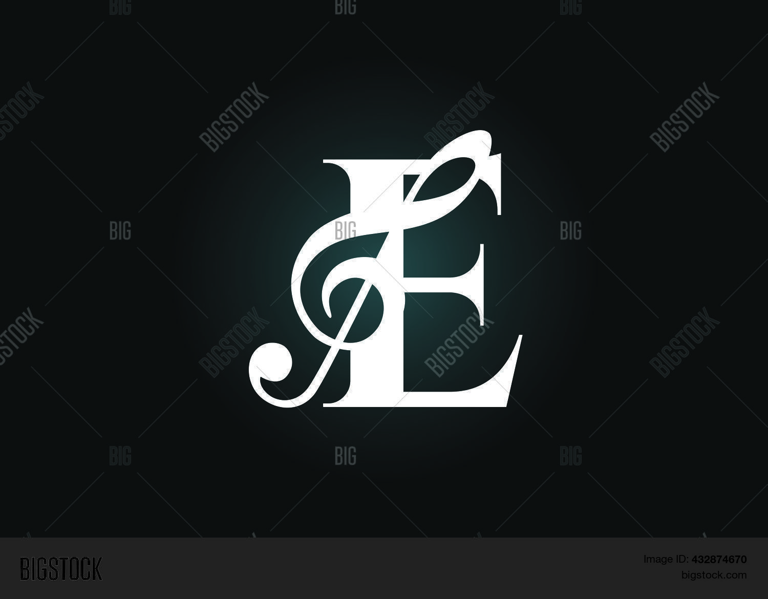 Initial E Monogram Vector & Photo (Free Trial) | Bigstock