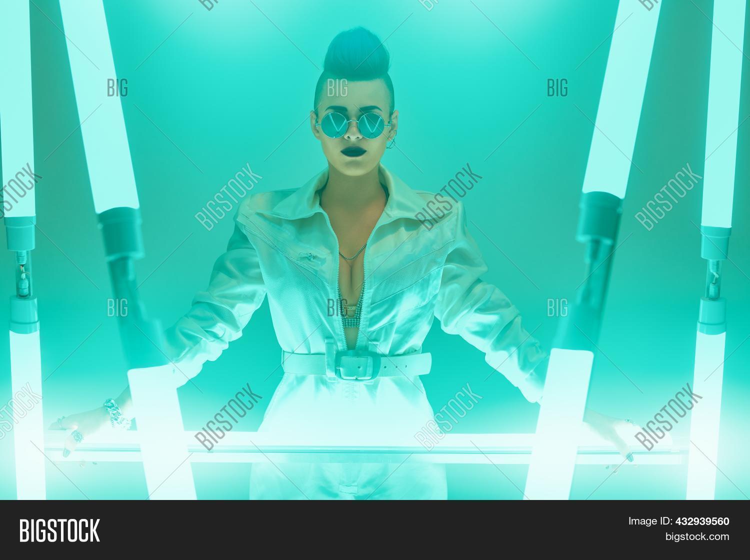Bright Cyberpunk Girl Image & Photo (Free Trial) | Bigstock