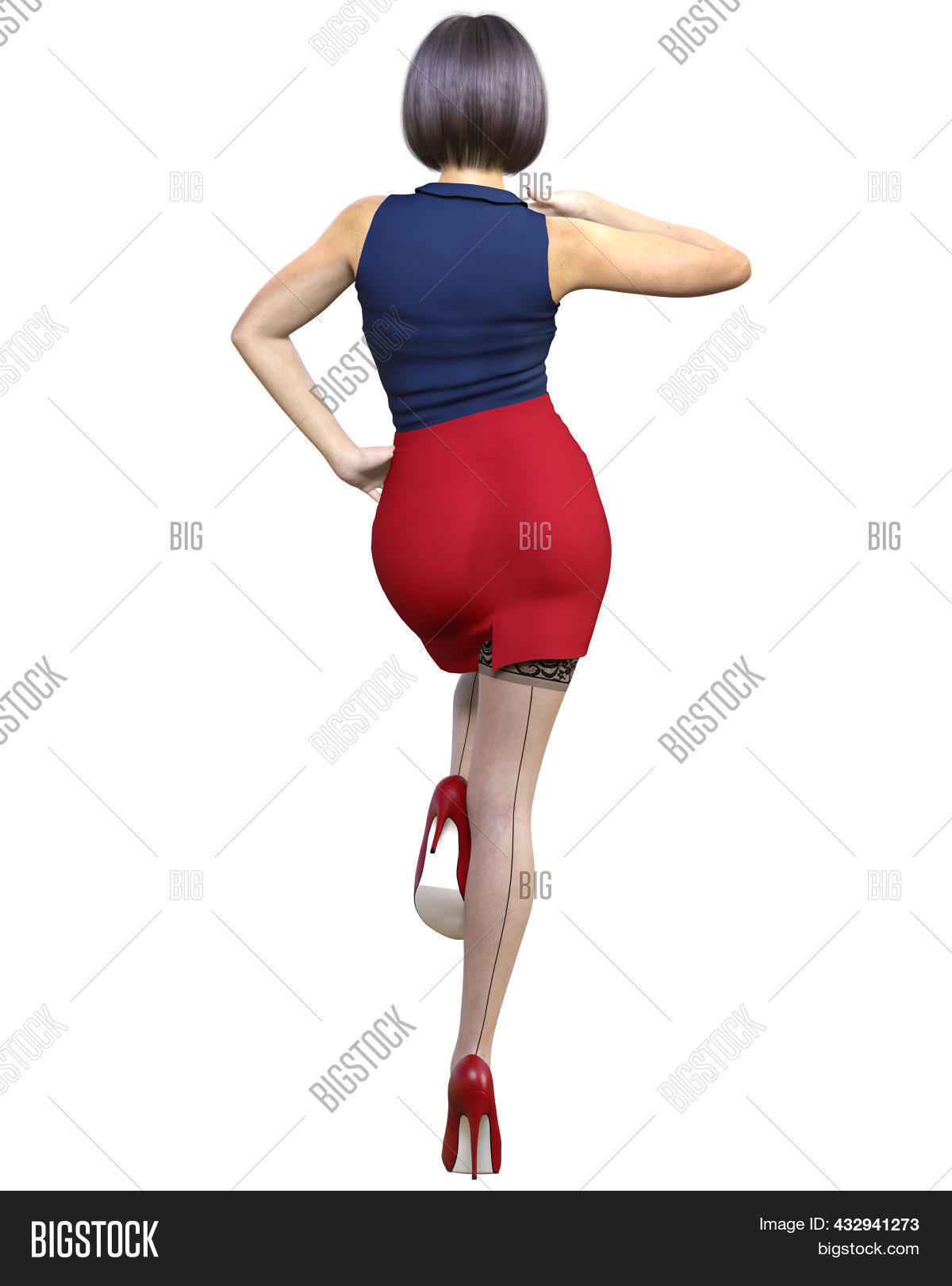Sexy Secretary Mini Image And Photo Free Trial Bigstock