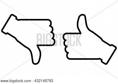 Black Like Dislike Vector & Photo (Free Trial) | Bigstock