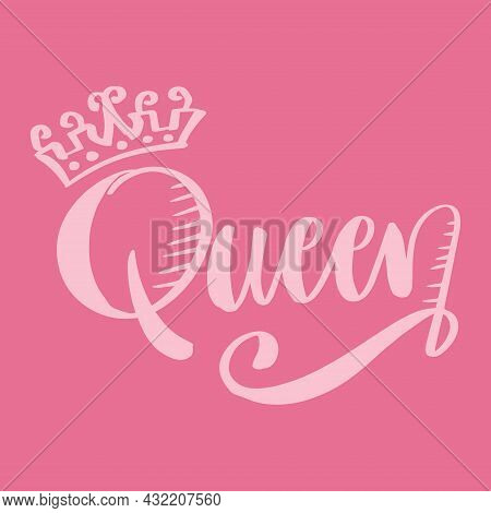 Queen Hand Lettering Vector & Photo (Free Trial) | Bigstock