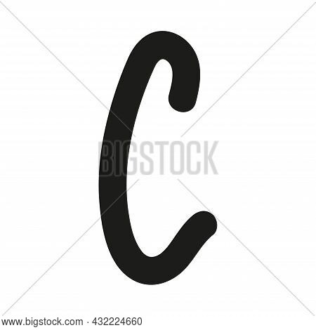 Hand Drawn Letter C. Vector & Photo (Free Trial) | Bigstock