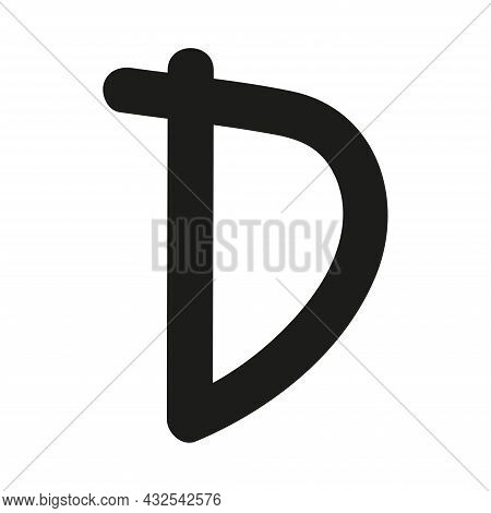 Hand Drawn Letter D. Vector & Photo (Free Trial) | Bigstock