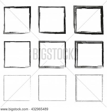 Line Art Ink Square Vector & Photo (Free Trial) | Bigstock