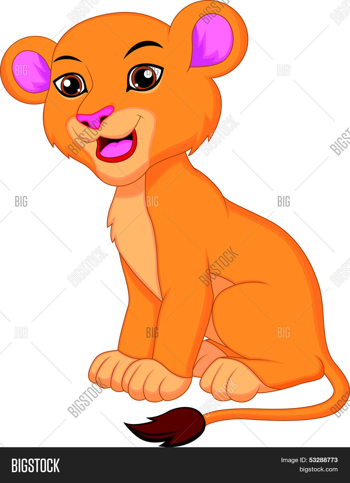 Cute Lioness Cartoon Vector & Photo (Free Trial) | Bigstock