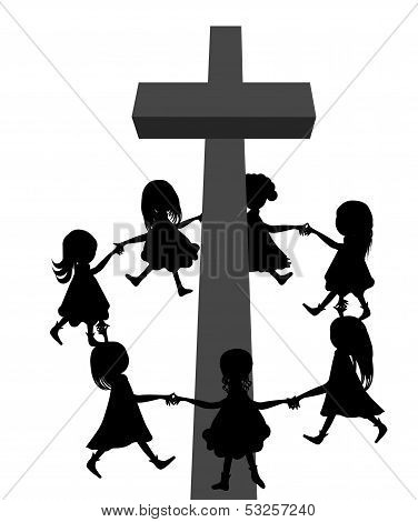 Circle Around Cross Vector & Photo (Free Trial) | Bigstock