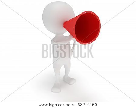 3d White Man Stand Red Image & Photo (Free Trial) | Bigstock