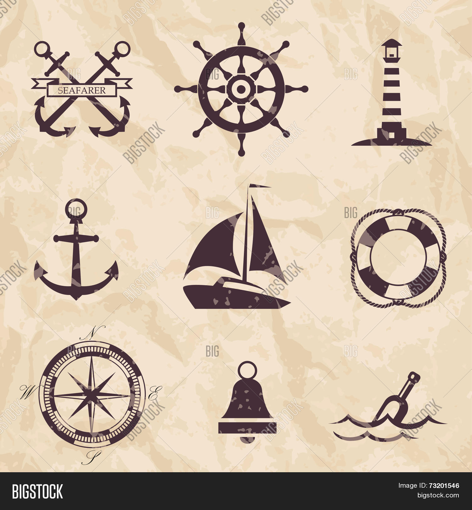Nautical Design Vector & Photo (Free Trial) | Bigstock