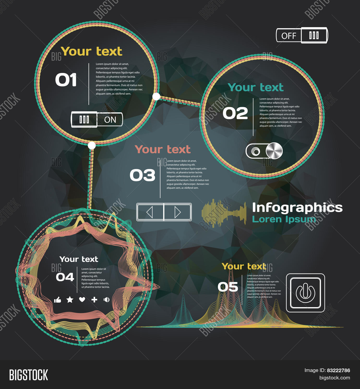 Infographics Sound Vector & Photo (Free Trial) | Bigstock