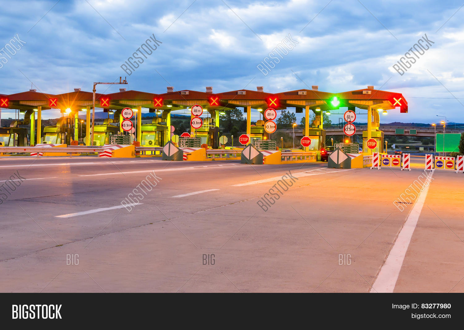 Toll Booth Station On Image & Photo (Free Trial) | Bigstock