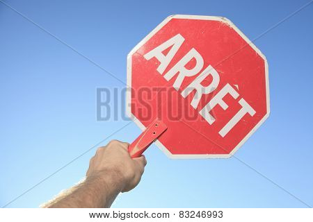 Hand Holding Stop Sign Image & Photo (Free Trial) | Bigstock