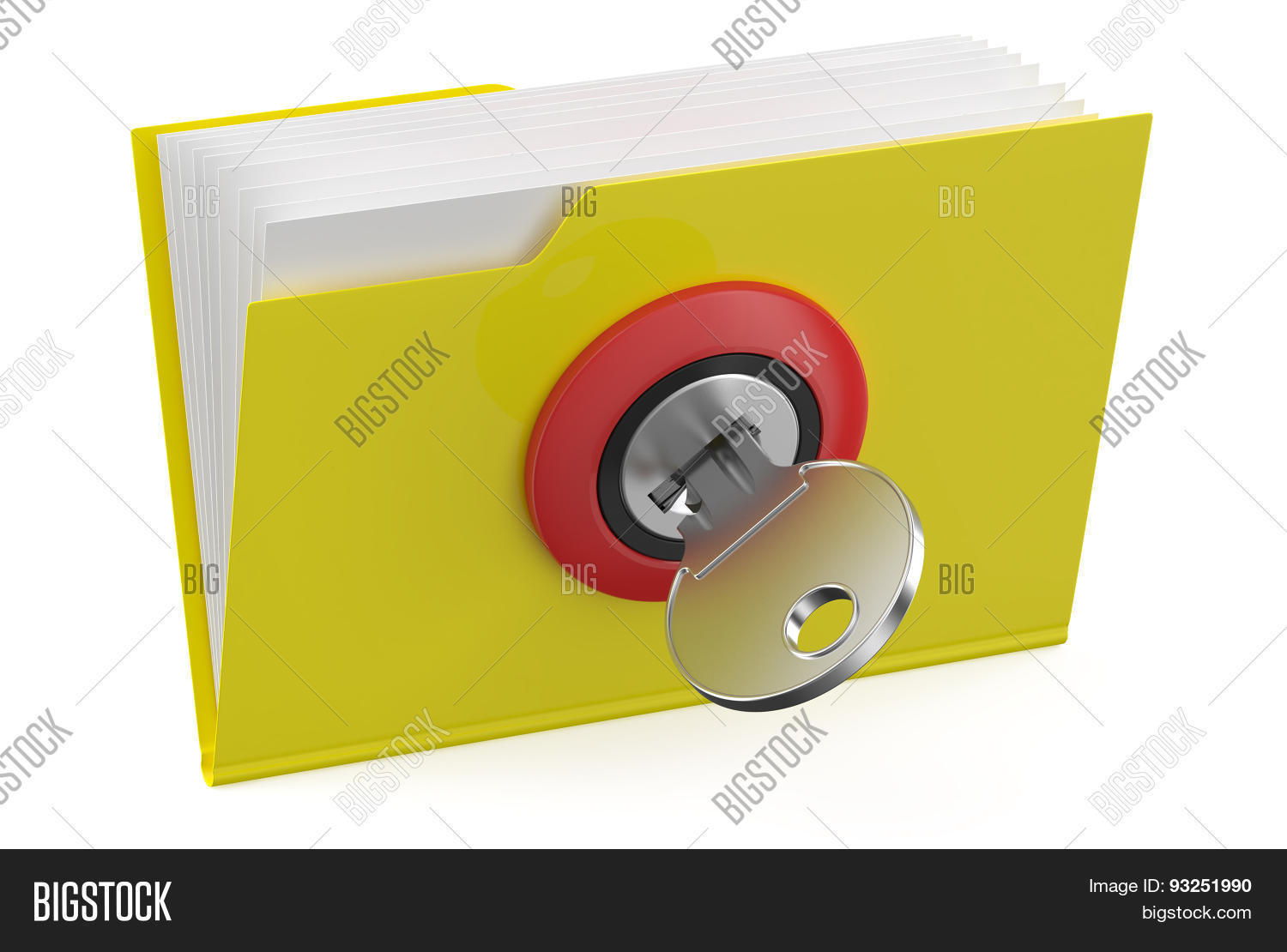 Yellow Folder Icon Key Image & Photo (Free Trial) | Bigstock