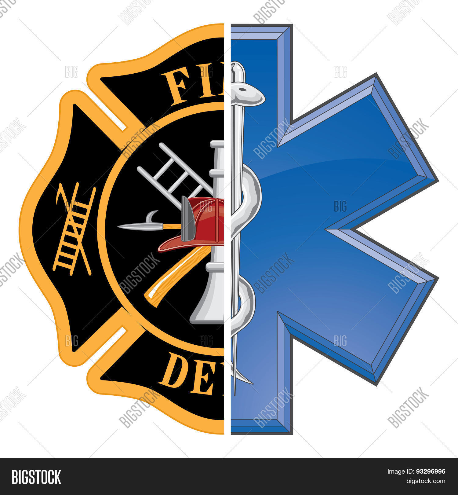Fire Rescue Vector & Photo (Free Trial) | Bigstock