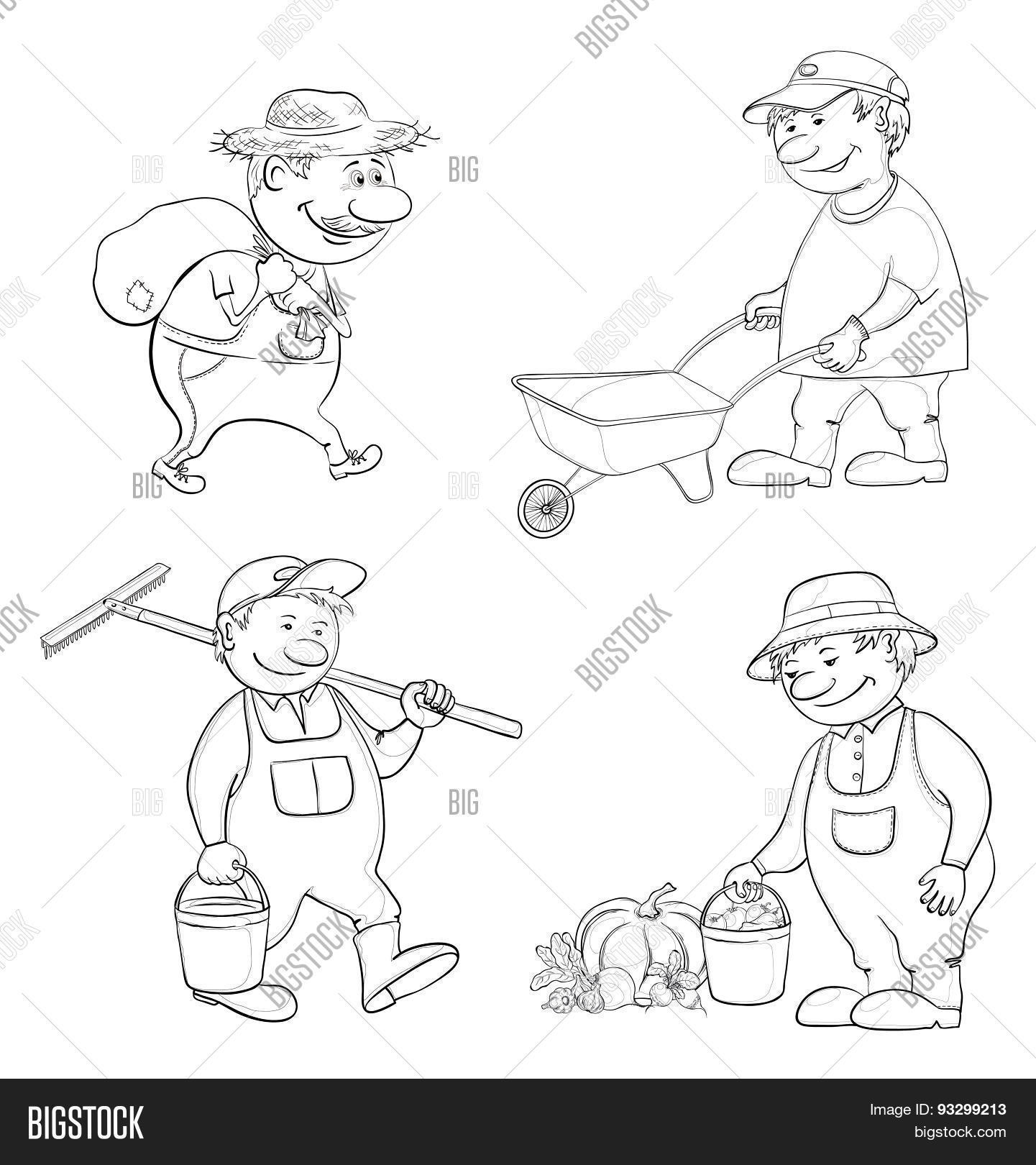 Cartoon: Gardeners Vector & Photo (Free Trial) | Bigstock