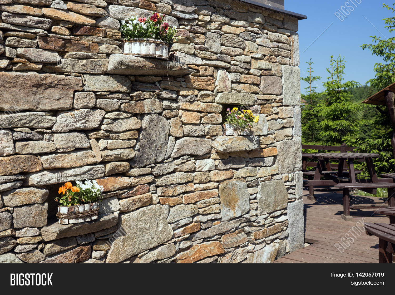 Stone Wall Decorative Image & Photo (Free Trial) | Bigstock