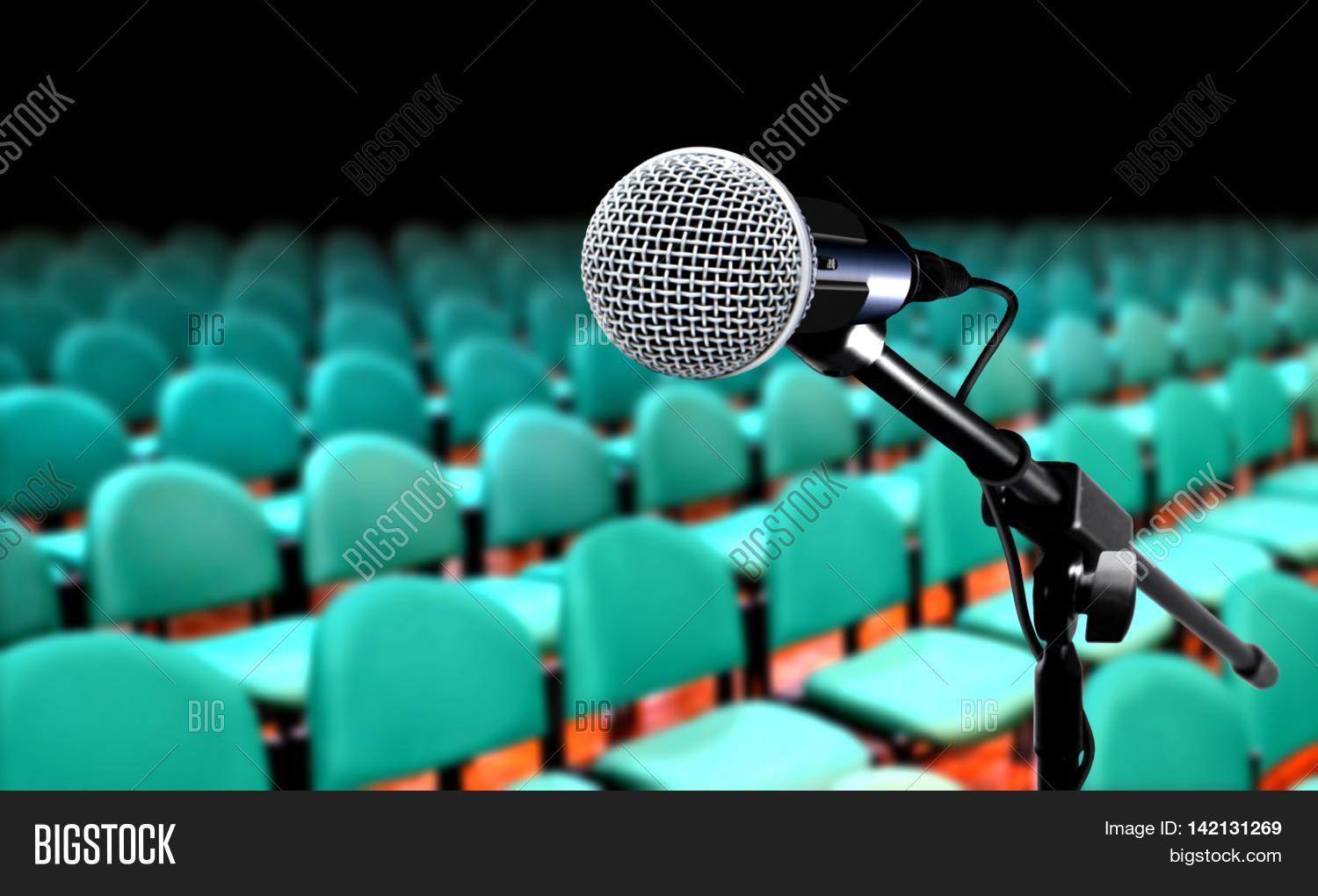 Microphone Auditorium Image & Photo (Free Trial) | Bigstock