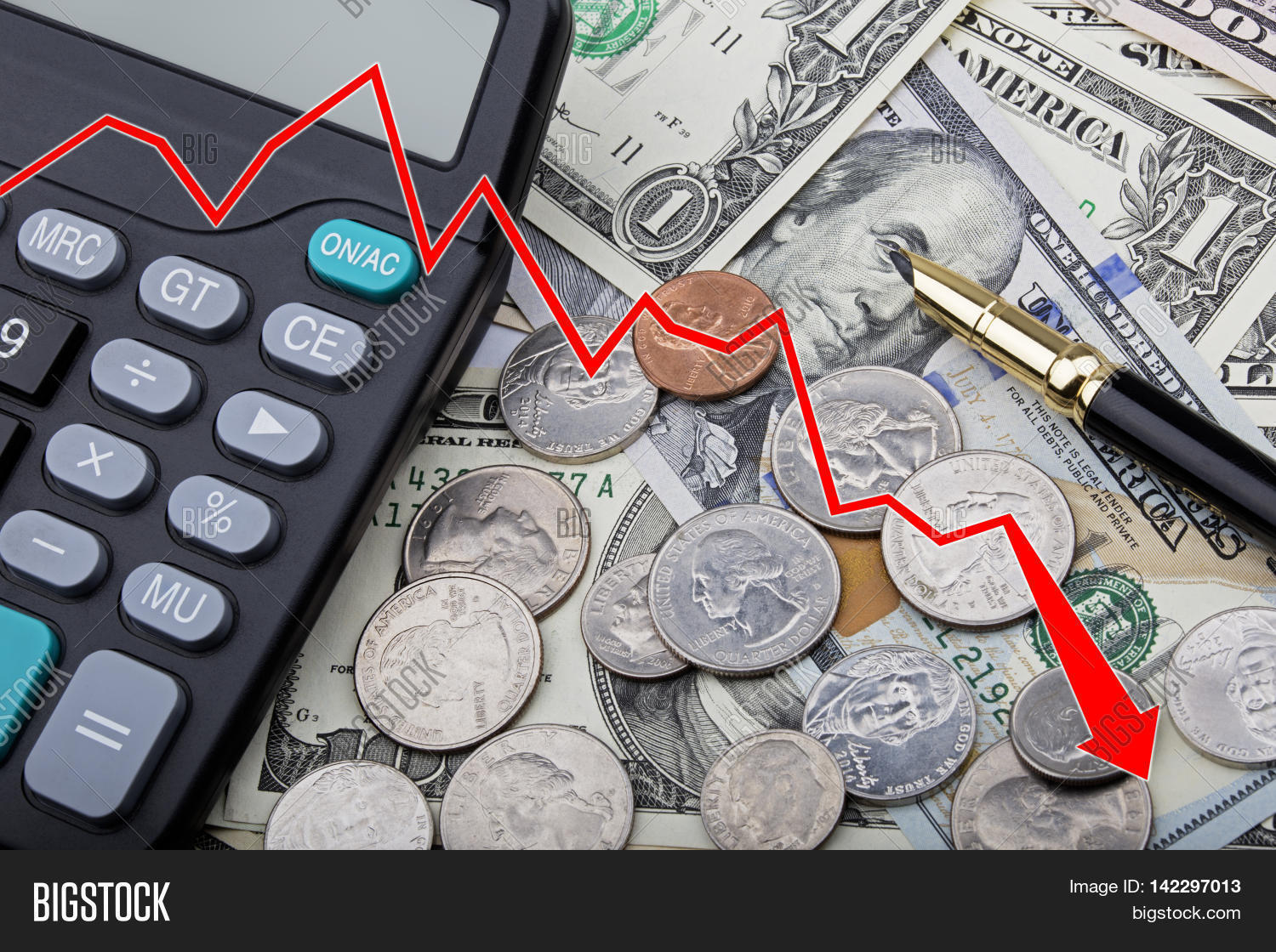 Graph Showing Decline Image & Photo (Free Trial) | Bigstock