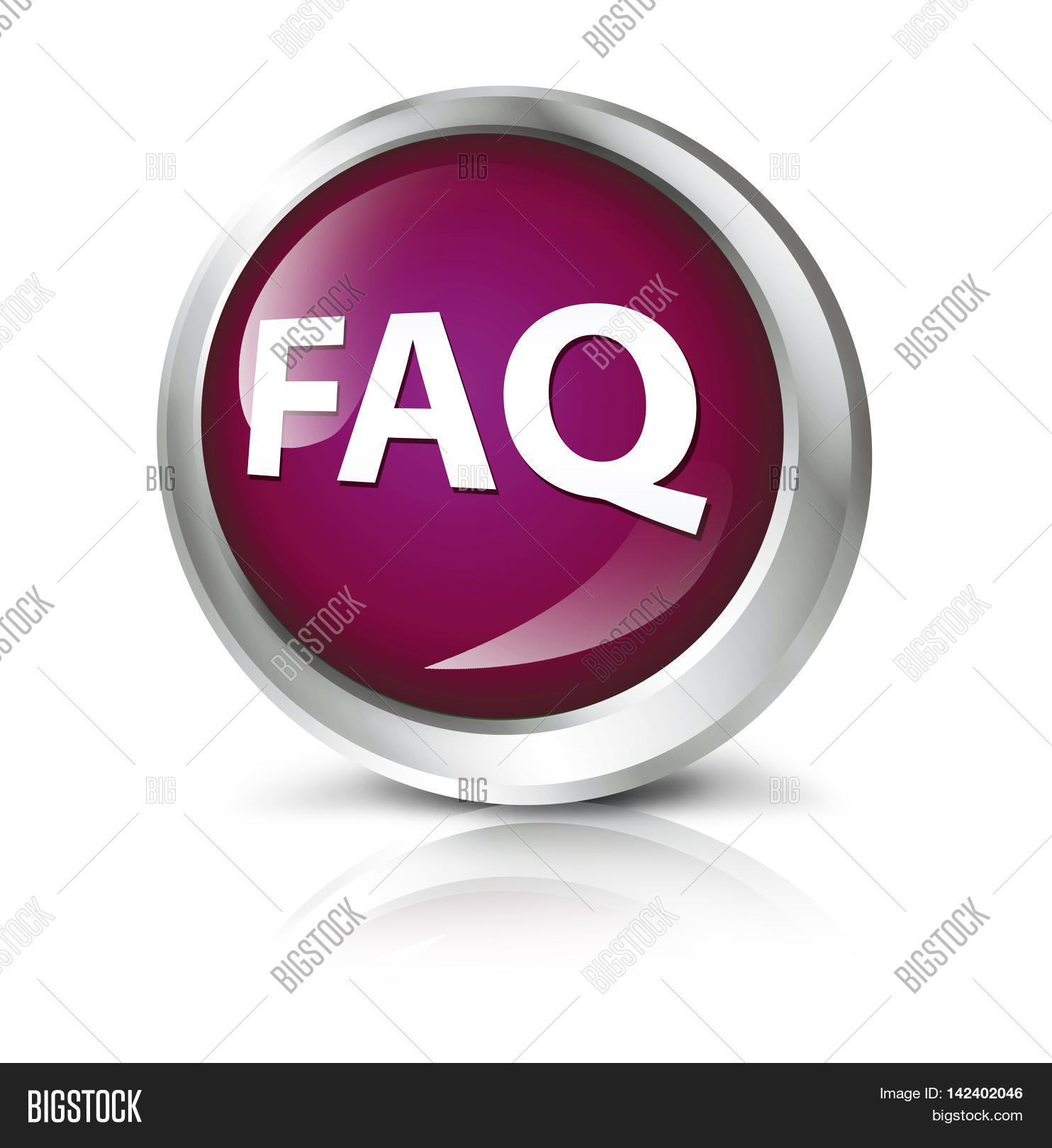 Glossy Icon Button FAQ Image & Photo (Free Trial) | Bigstock